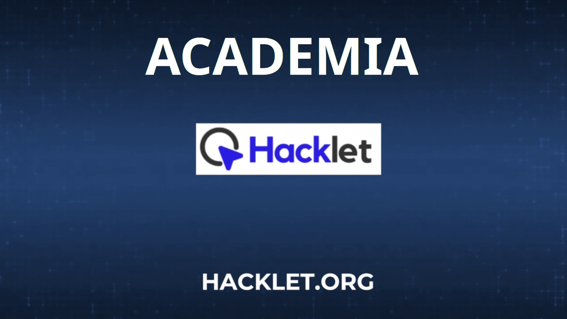 Academia Hacklet.org | Connecting Startup